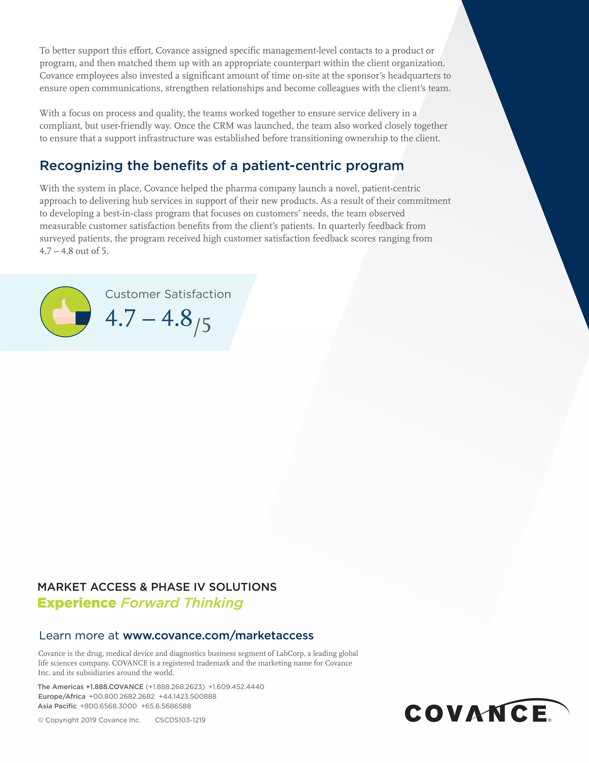 Putting the Patient First: Launching a Comprehensive Patient-Centric ...