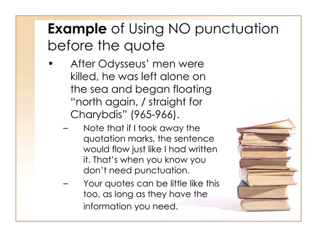 Putting Quotes in a Paper | PPT
