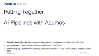 Putting together AI pipelines with Acumos | PPTX