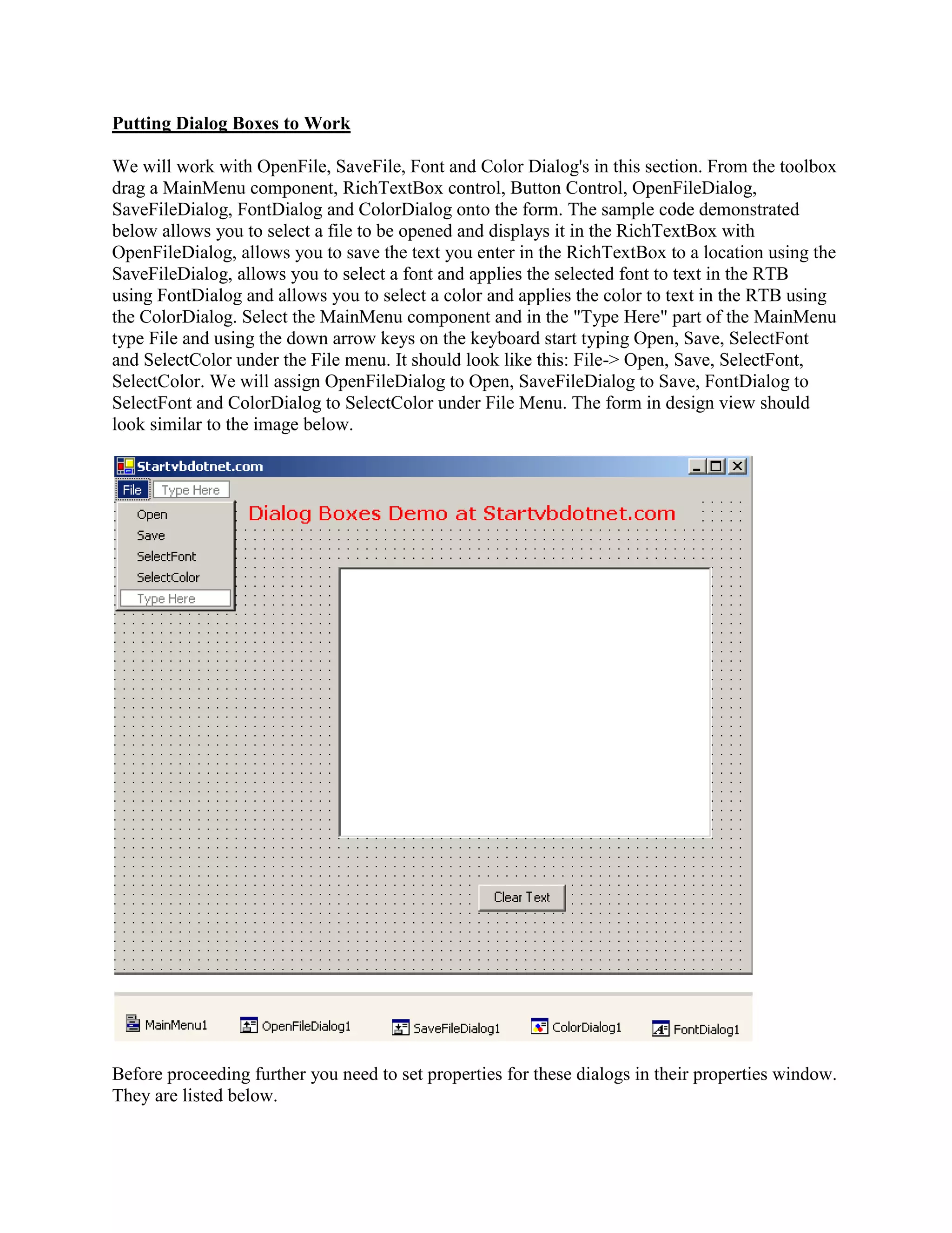 Putting dialog boxes to work | DOCX
