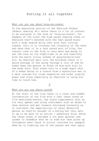 Mise-en-scene notes media | PDF