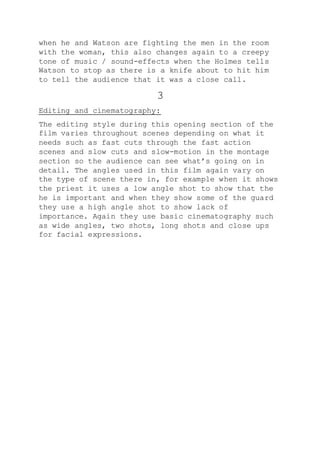 Evaluation of sherlock holmes | DOCX