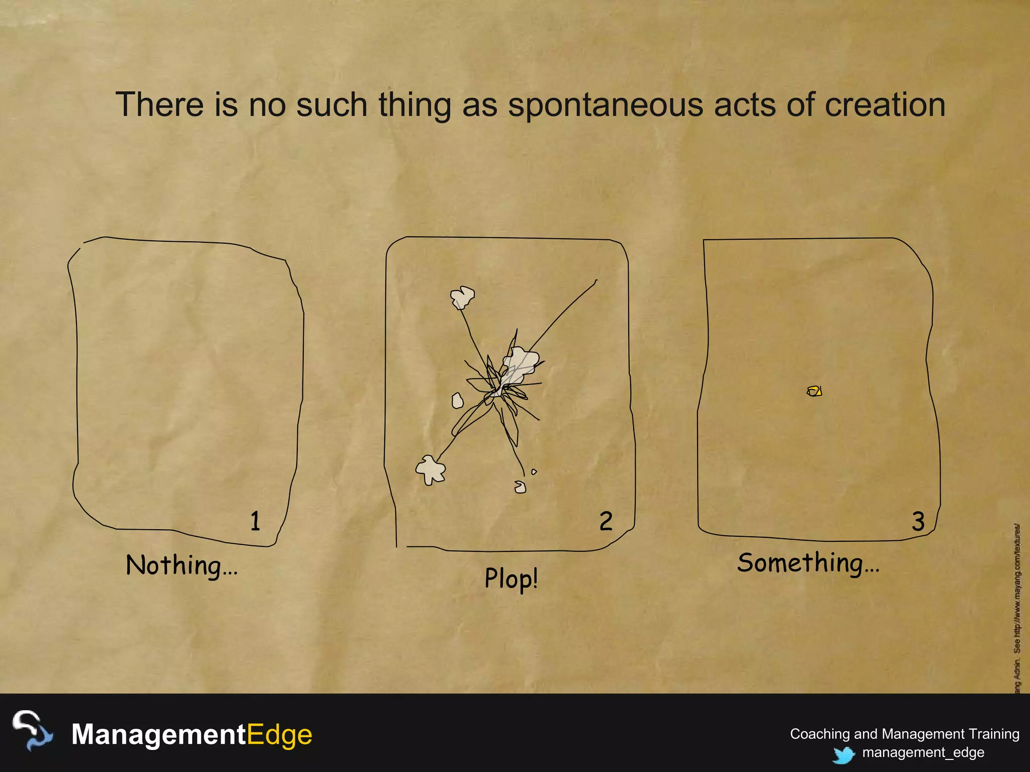 There is no such thing as creativity! | PPT