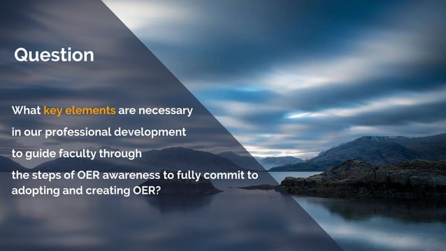Putting oer into practice through a continuum of professional ...