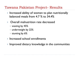 Putting Pakistan on the Nutrition Map 2013 | PDF