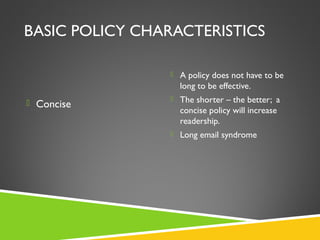 Putting policy into practice | PPT