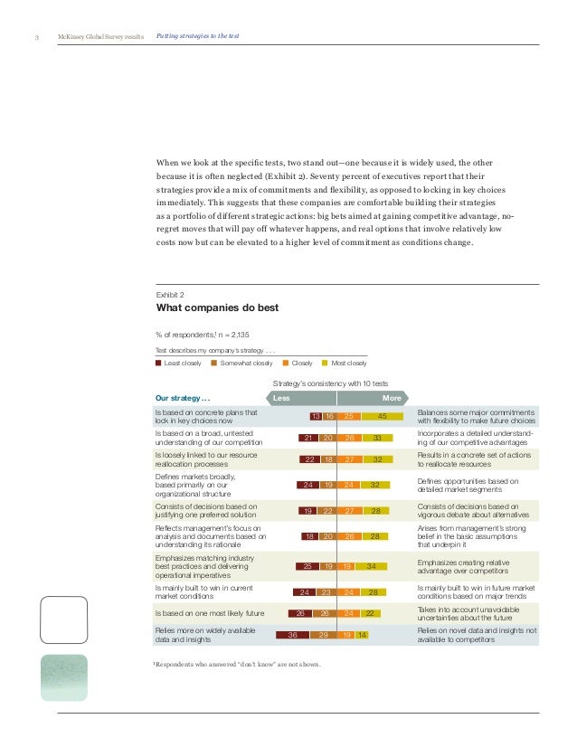 McKinsey: Putting strategies to the test