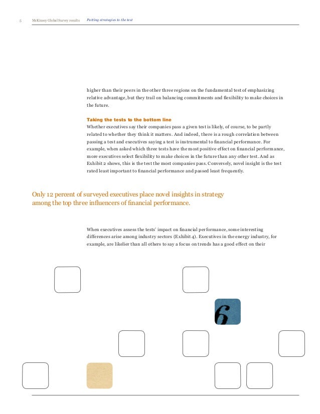McKinsey: Putting strategies to the test