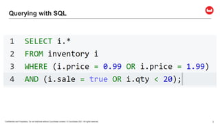 Putting the SQL Back in NoSQL - October 2022 - All Things Open | PPT