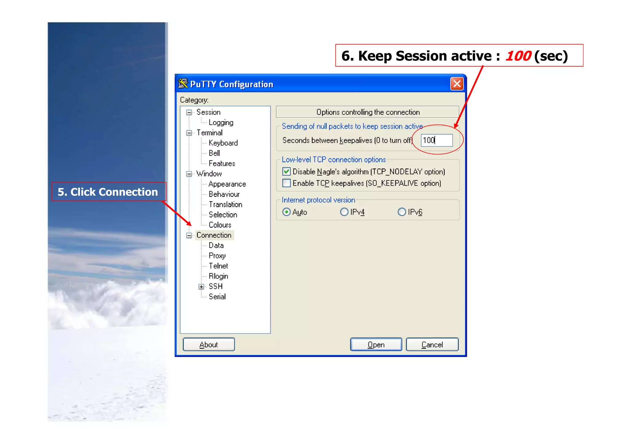 Putty basic setting | PDF
