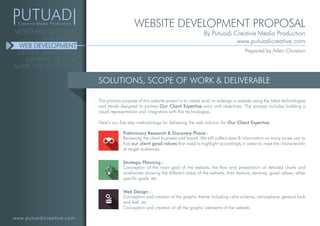 Putuadi Creative Web Development Proposal | PDF