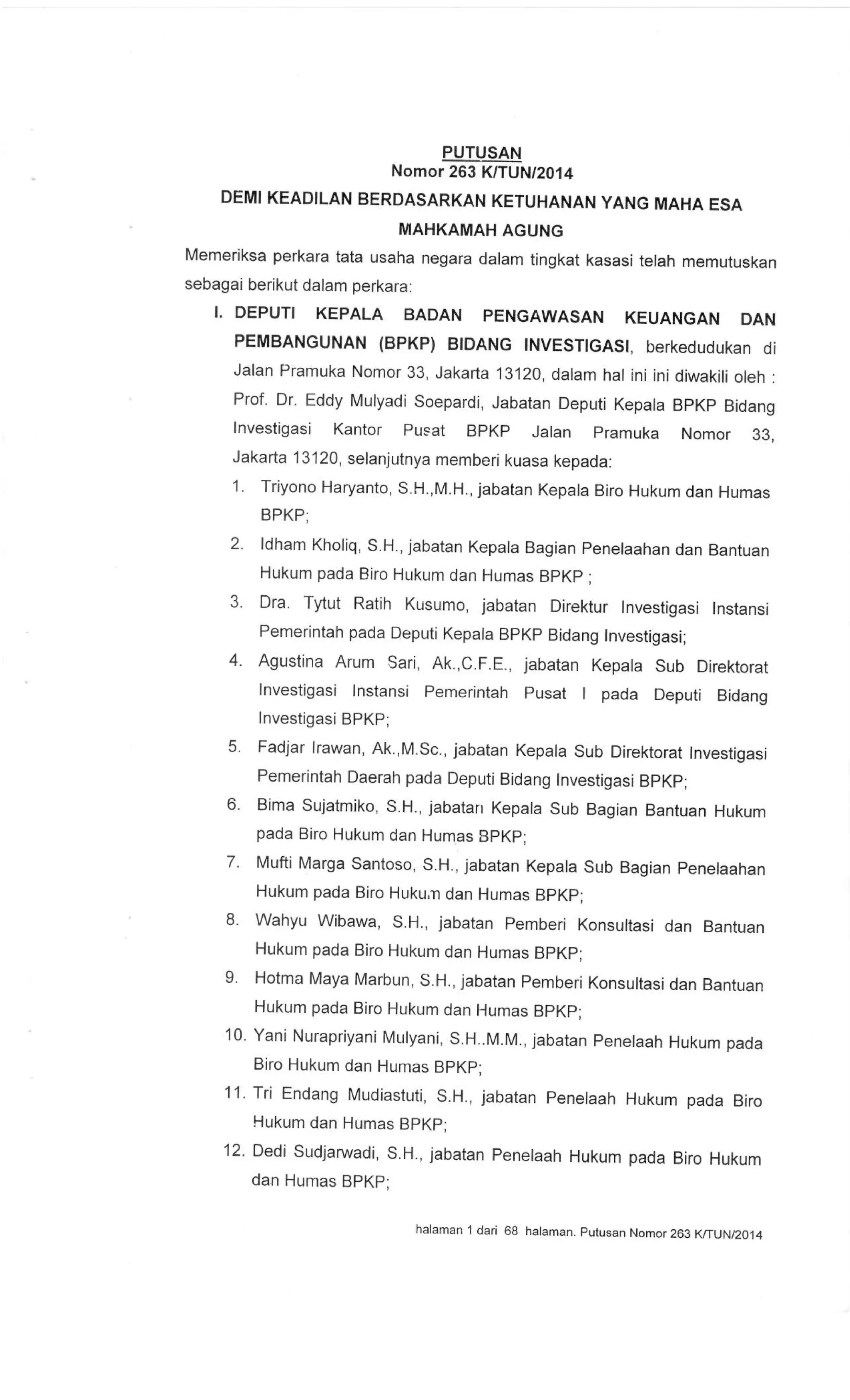 Putusan ma ptun lengkap 21 jul 2014 | PDF