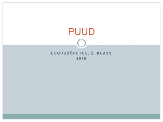 Puud | PPTX