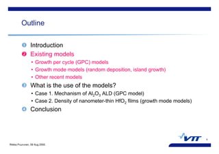 Puurunen_invited-talk_ALD-modelling_ALD2005_050805 | PPT