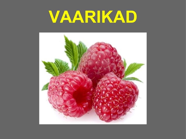 Puuviljad ja marjad | PPT