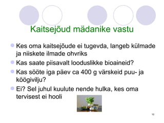 Puuviljad ja marjad kodundus | PPT