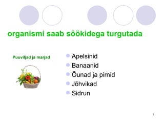 Puuviljad ja marjad kodundus | PPT