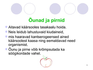Puuviljad ja marjad kodundus | PPT