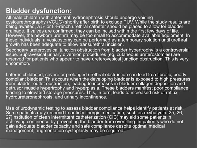 Posterior urethral valve | PPTX