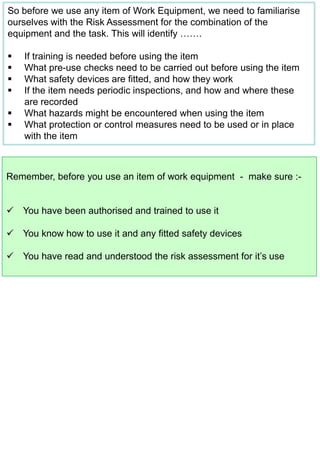 PUWER Safety Review | PDF