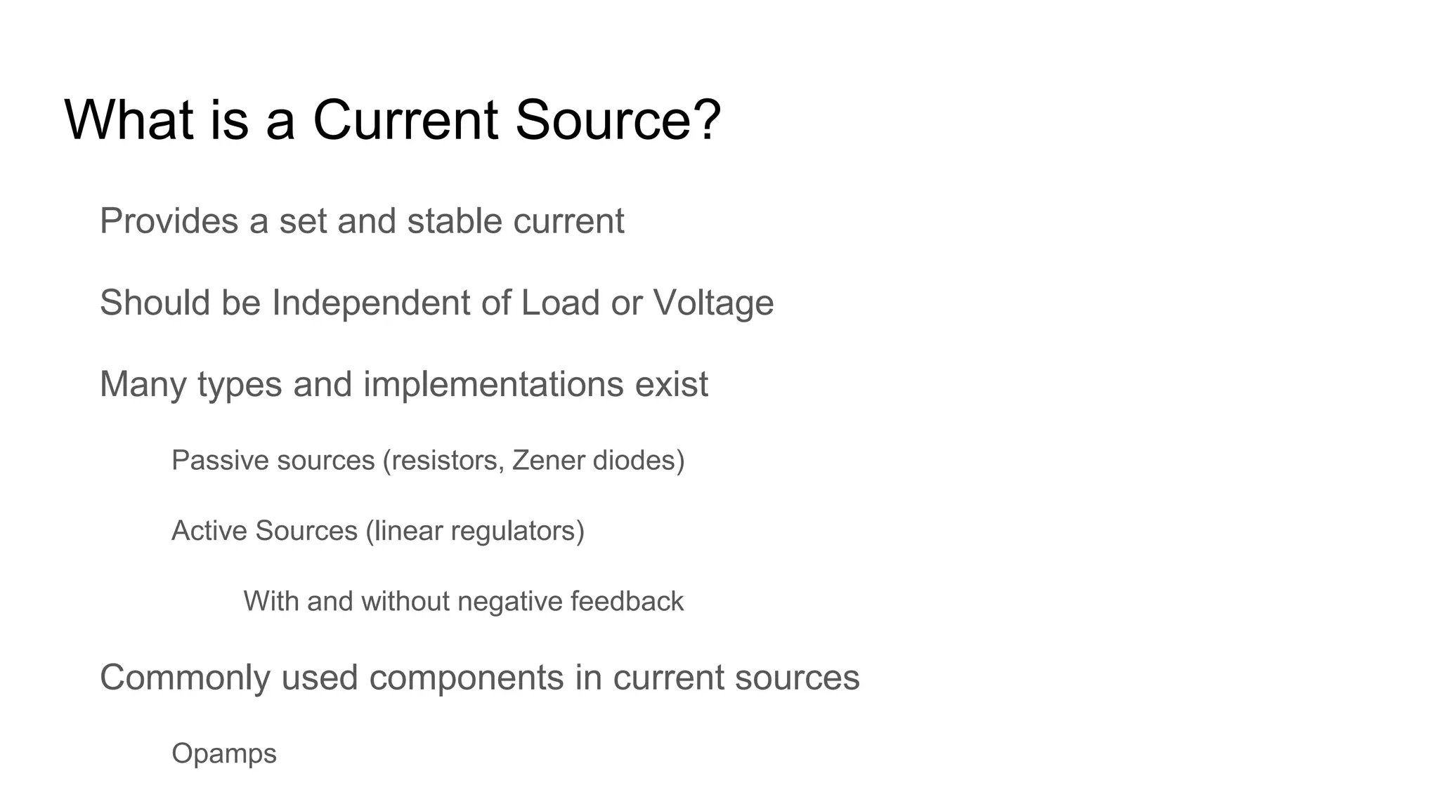 #6 constant current sources | PPTX | Physics | Science