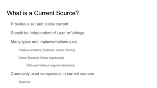 #6 constant current sources | PPTX | Physics | Science