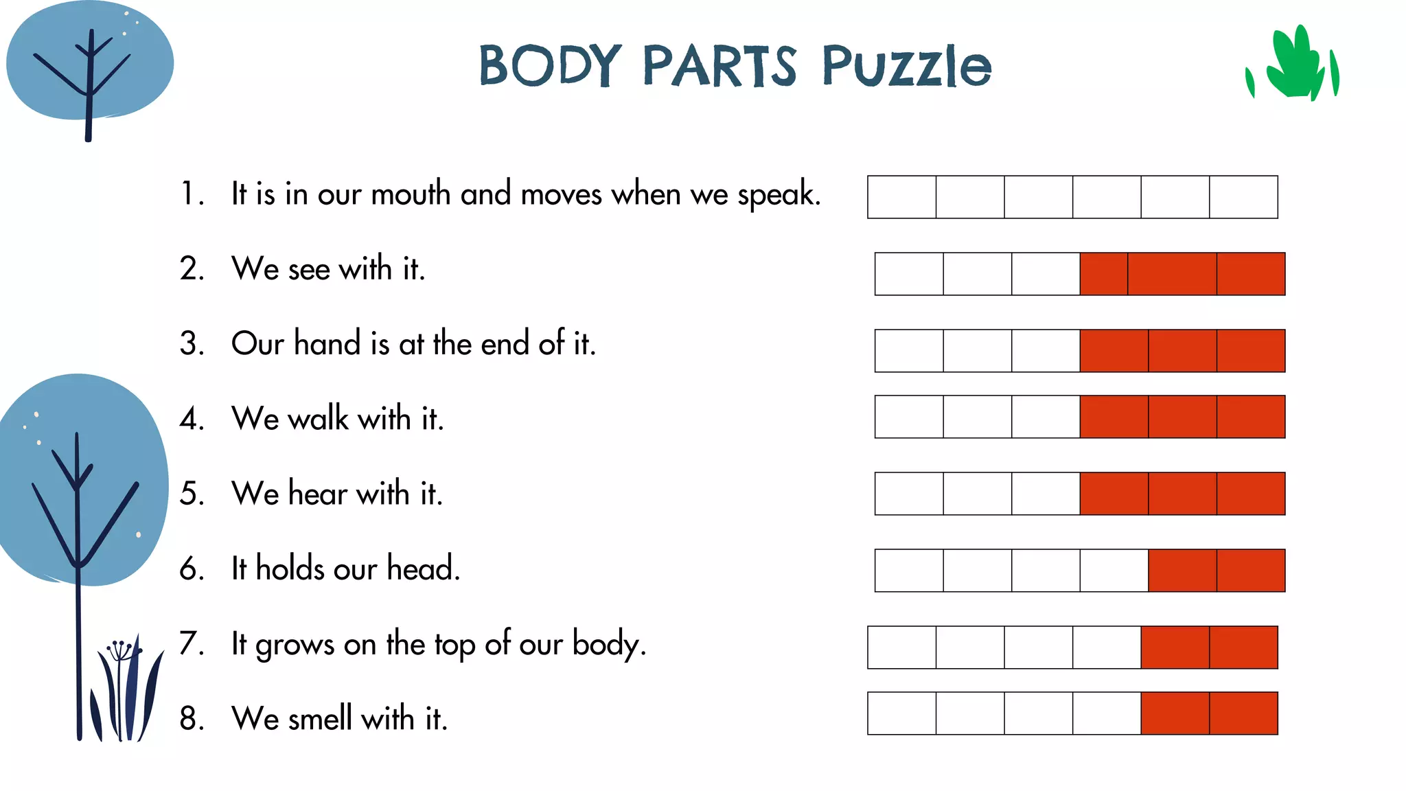 SCIENCE / EVS Puzzle - Body Parts | PPTX