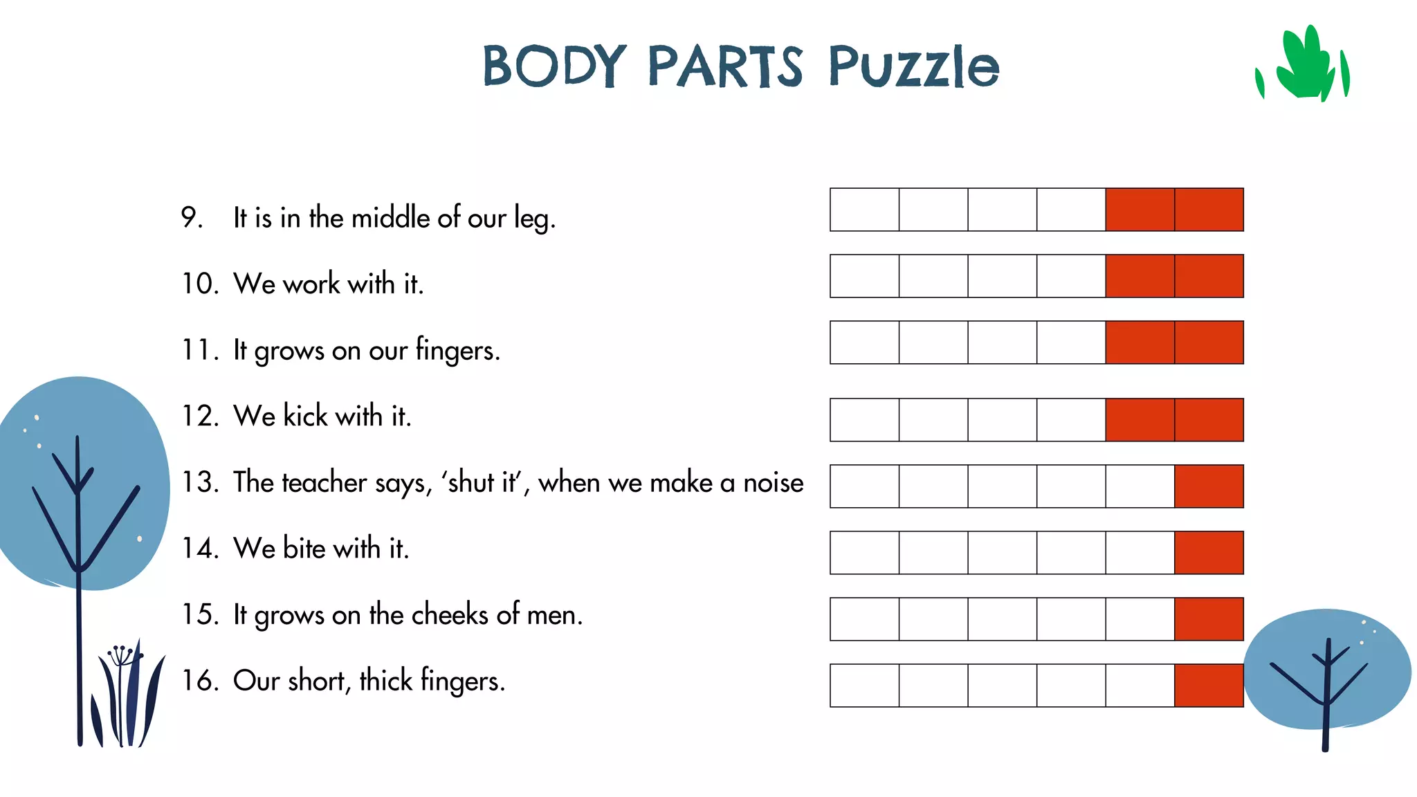 SCIENCE / EVS Puzzle - Body Parts | PPTX