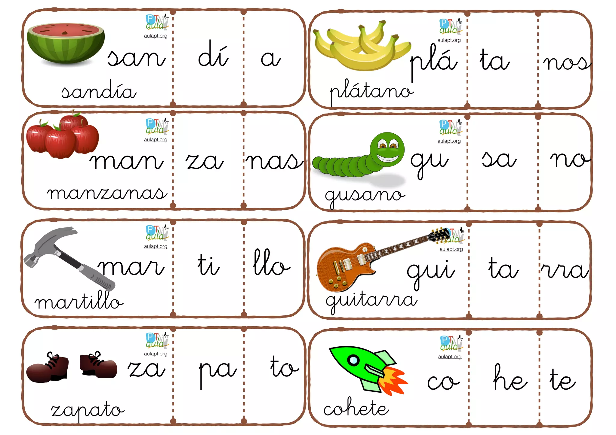 Puzzle silabas | PPT