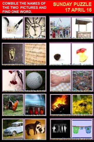 COMBINE TWO PIX TO ONE WORD. PUZZLE | PPTX
