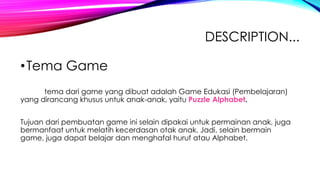 Multimedia 2D (Game) - Puzzle alphabet | PPT