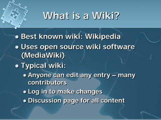 Puzzled by Wikis And Blogs? | PPT