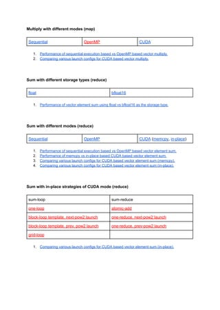 Experiments with Primitive operations : SHORT REPORT / NOTES | PDF