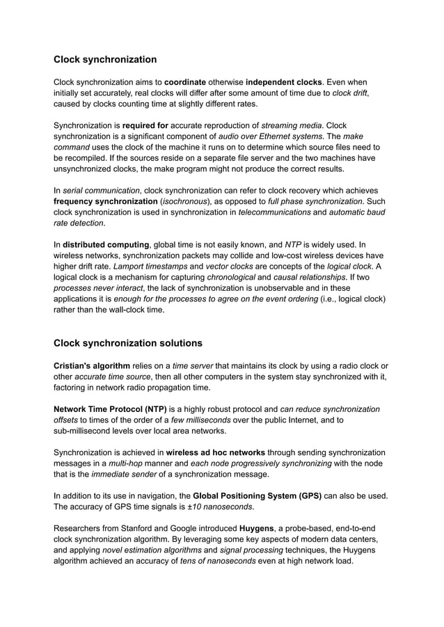 About TrueTime, Spanner, Clock synchronization, CAP theorem, Two-phase locking, and Two-phase ...