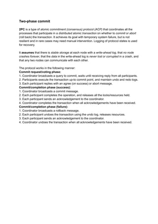 About TrueTime, Spanner, Clock synchronization, CAP theorem, Two-phase ...