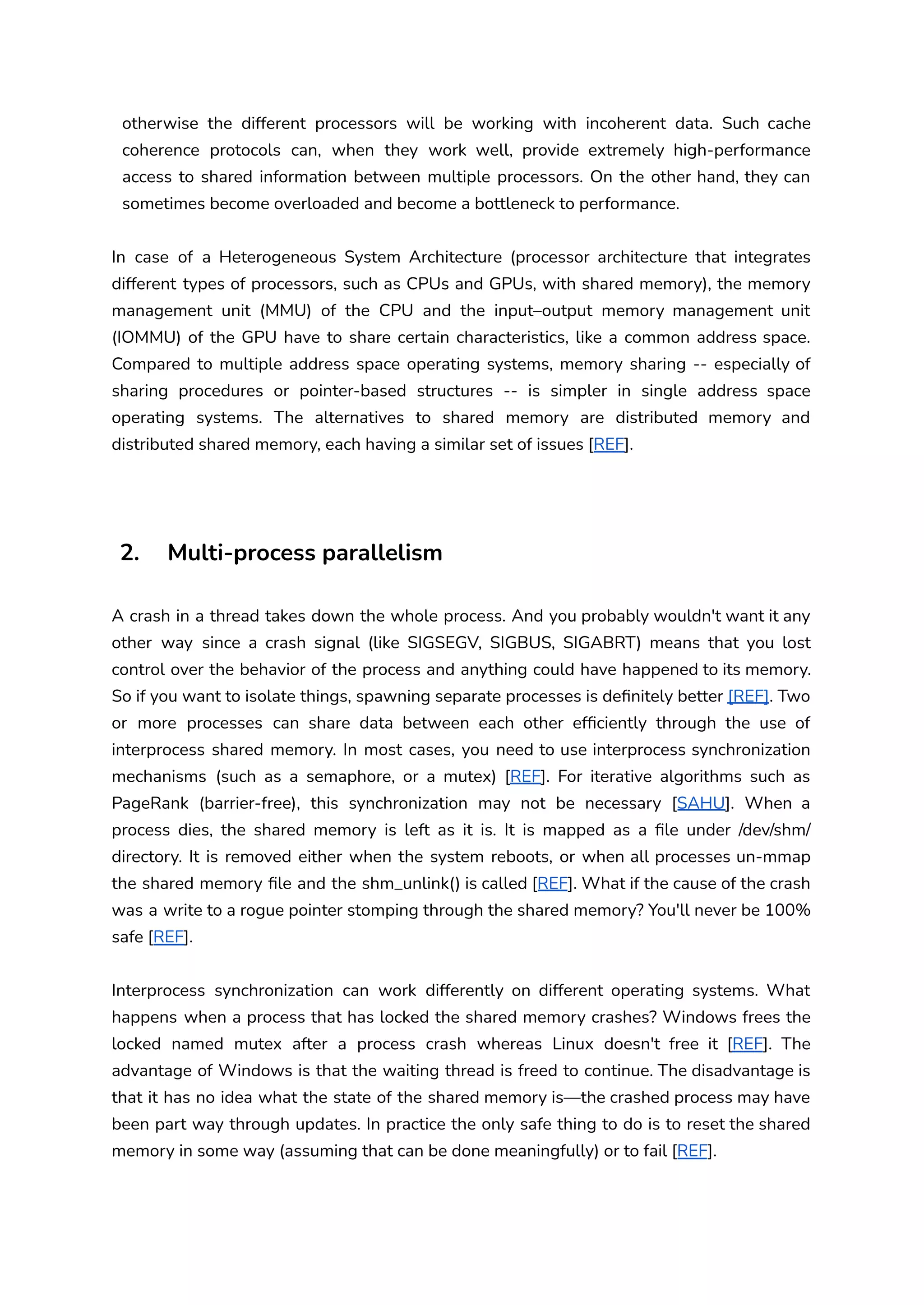 Shared Memory Parallelism Notes Pdf Operating Systems Computer