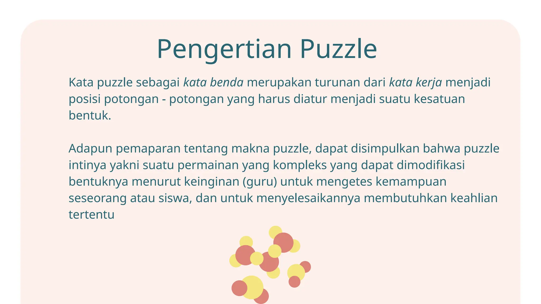Puzzle Natural Science PPT. Untuk materi | PPSX