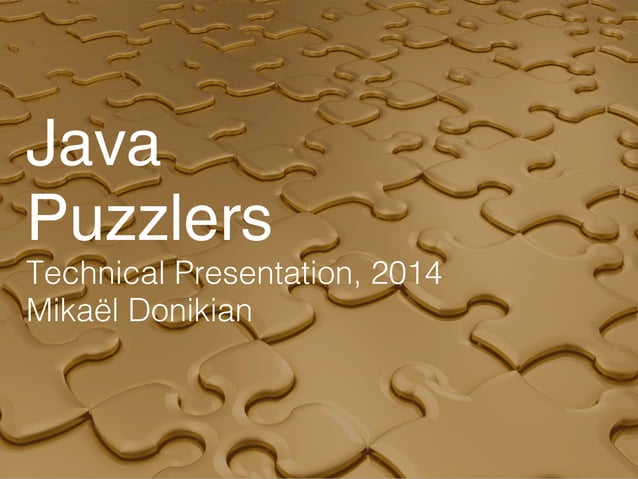 Java Puzzlers | PDF