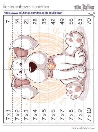 Puzzles tablas-multiplicar-edufichas | PDF