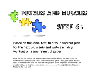 Puzzles and Muscles | PDF