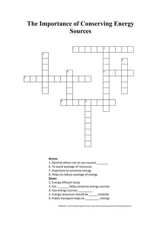 RENEWABLE & NON-RENEWABLE ENERGY PUZZLE | PDF