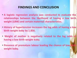 logistic regression analysis | PPT
