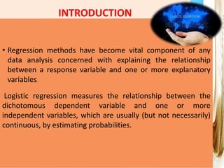 logistic regression analysis | PPT