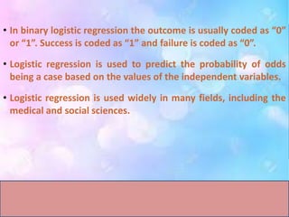 logistic regression analysis | PPT