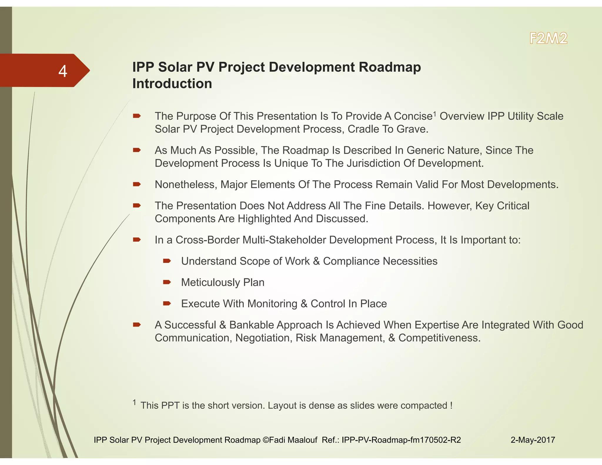 IPP Utility Scale Solar PV Project Development Roadmap | PDF