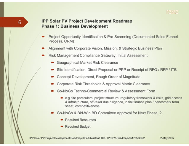 IPP Utility Scale Solar PV Project Development Roadmap | PDF