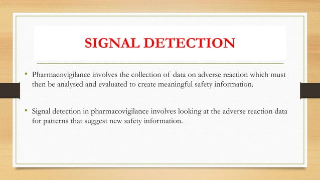 Pharmacovigilance signal and signal detection | PPTX | Pharmaceutical Drugs | Medical Health