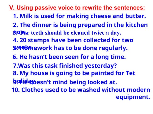 REVIEW PASSIVE VOICE FOR SECONDARY SCHOOL - LESSON FOR STUDENTS | PPT