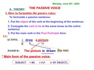 REVIEW PASSIVE VOICE FOR SECONDARY SCHOOL - LESSON FOR STUDENTS | PPT
