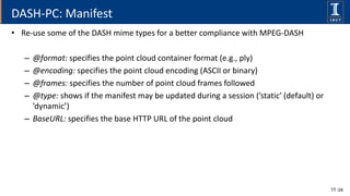 Dynamic Adaptive Point Cloud Streaming | PPT
